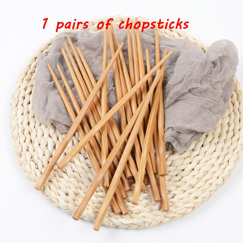 1Pair/5Pair Chopstick Handmade Natural Wavy Wood C... – Grandado
