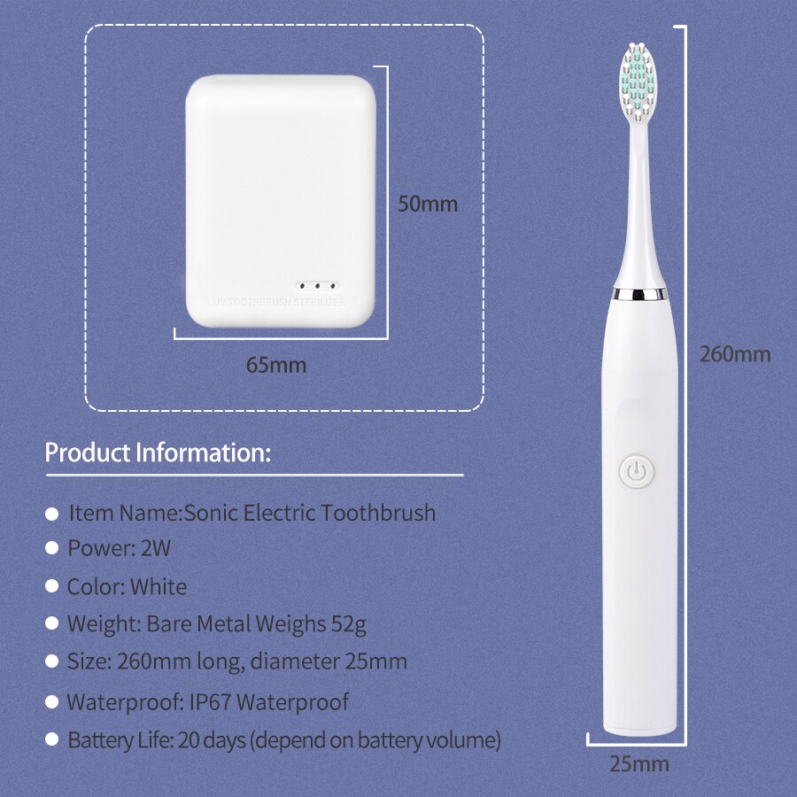 UVC Sanitize With Sonic Toothbrush Protective UV S... – Grandado