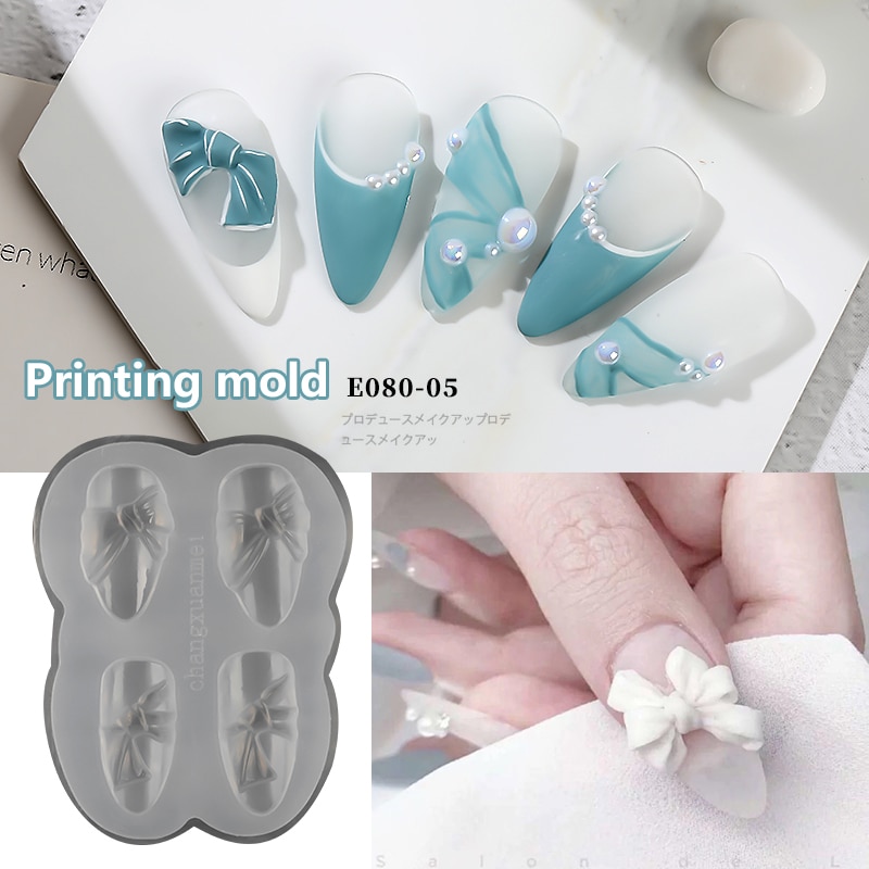 3D Nail Diy Silicone Mold Nail Art Carving Mold So... – Grandado