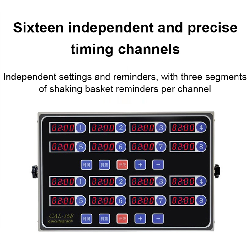 Kitchen Bakery Timer 16 Channel Key Shaking Remind... – Vicedeal