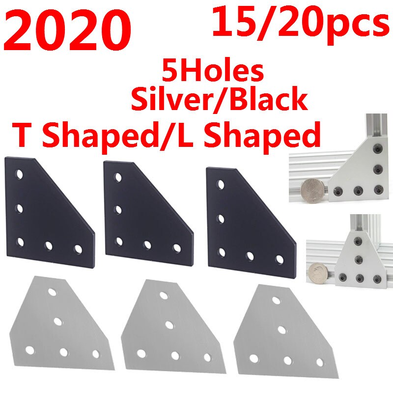 3D Printer T Shaped/L Shaped Silver/Black Aluminiu... – Grandado