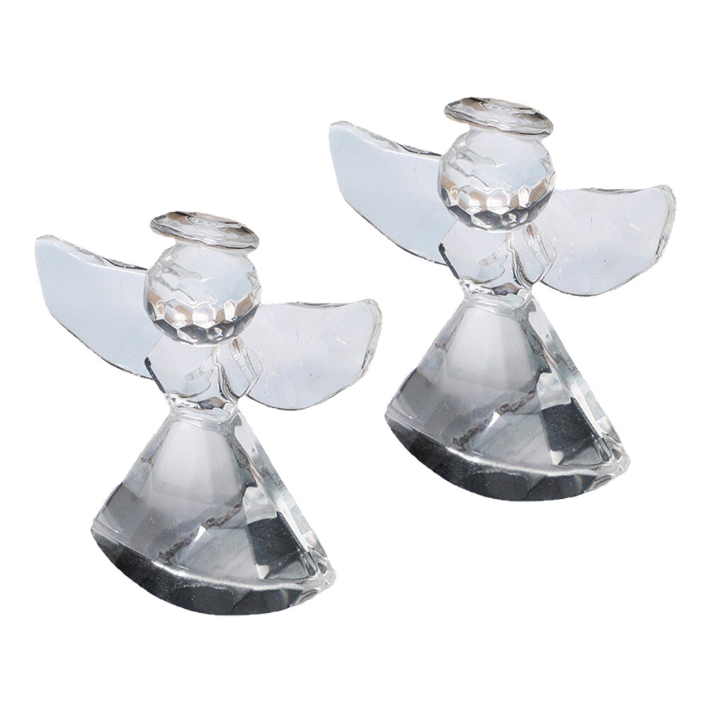 2Pcs Angel Housewarming Glass Angel Domestic Offic... – Grandado