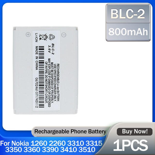 1Pcs 800Mah BLC-2 Blc 2 Vervangende Mobiele Telefo... – Vicedeal
