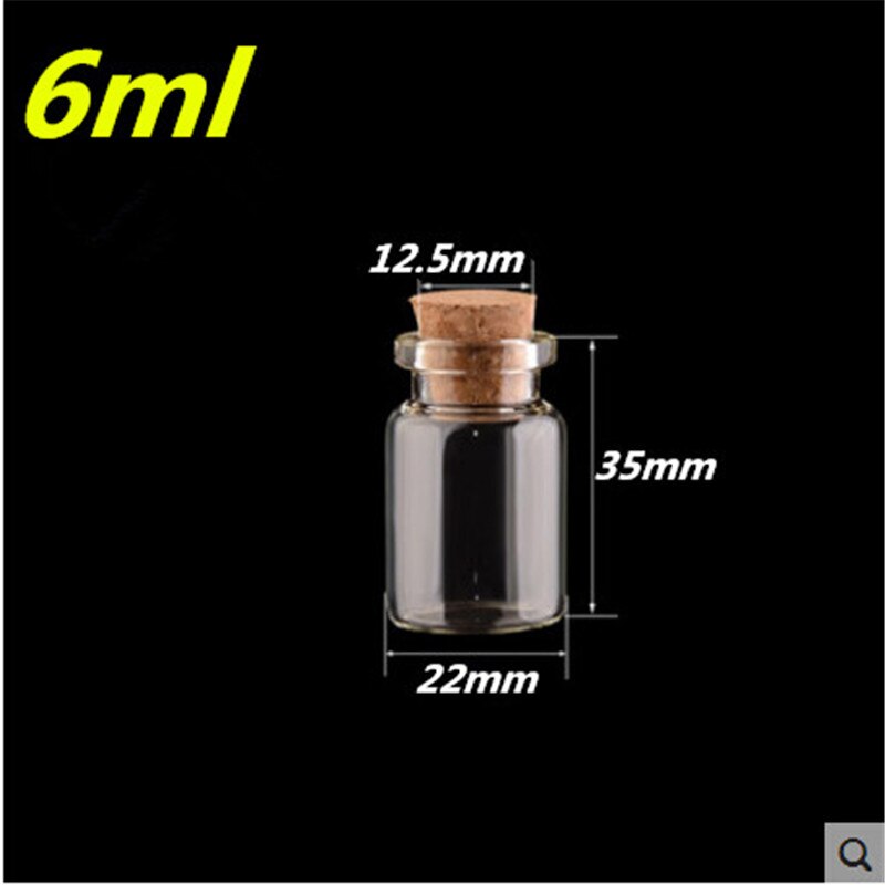 22*35*12.5mm 6ml gennemsigtige glasflasker med pro... – Vicedeal