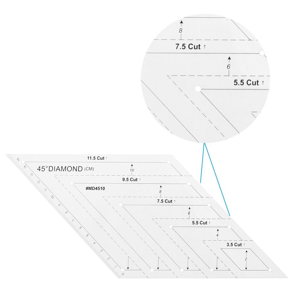 Acrylic Ruler DIY Manual Transparent Patchwork Lin... – Grandado