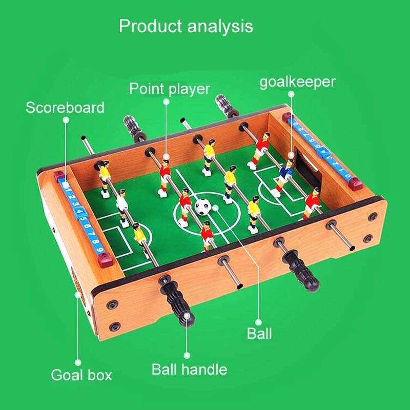 34.5 * 21.5 * 8CM Mini Wooden Indoor Table Footbal... – Grandado
