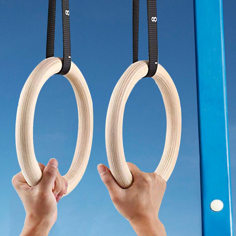 1 Birch Fitness Rings Wooden Gymnastics Rings Gymn... – Grandado