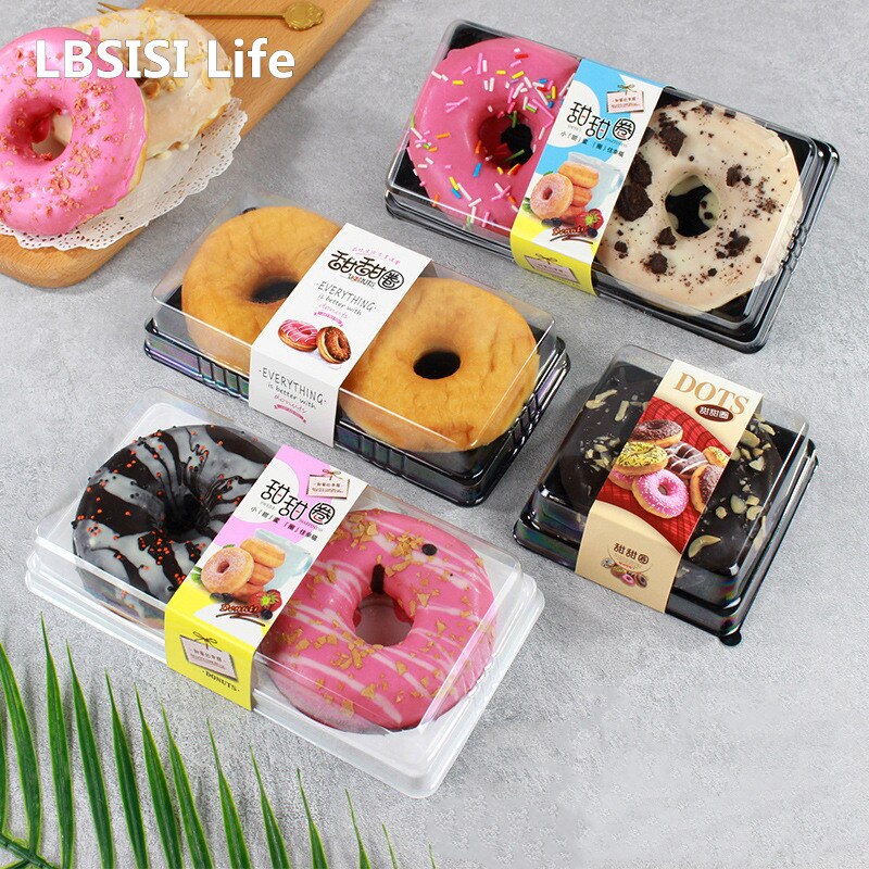 LBSISI Life 50pcs Doughnut Plastic Box Handmade Do... – Grandado