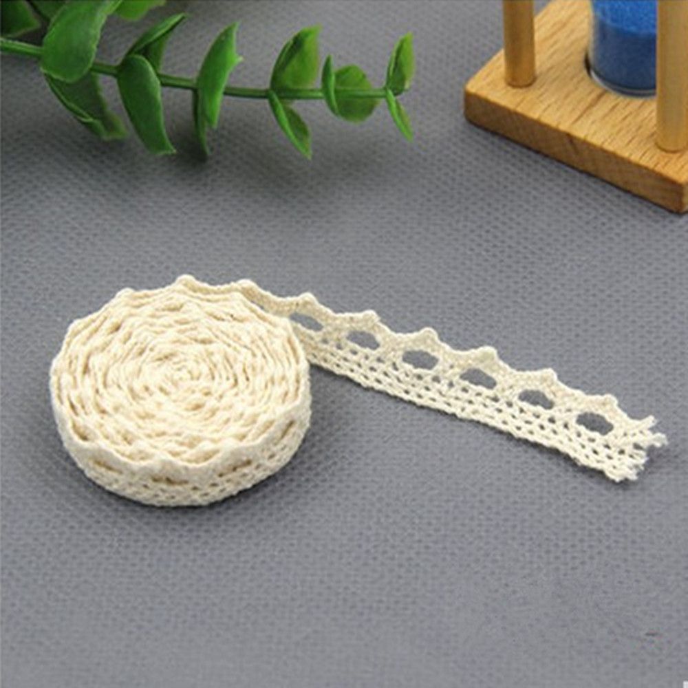 5 Yard Cotton Crochet Lace Trim Fabric Ribbon Sewi... – Vicedeal