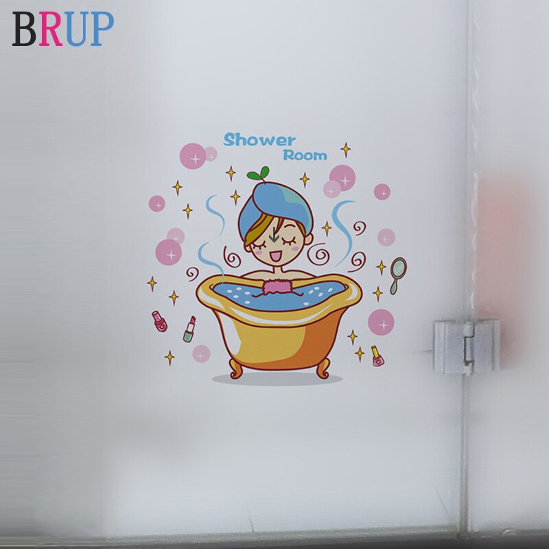 Beautiful Girl Shower Room Decoration Bathing Wall... – Grandado