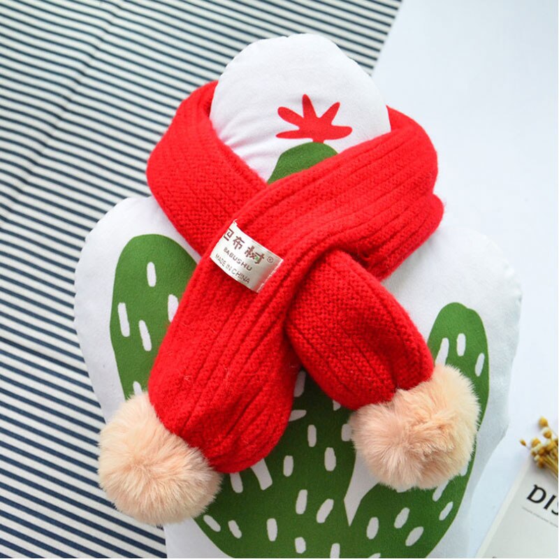 scarf kids scarf warm black yellow red knitted gir... – Vicedeal