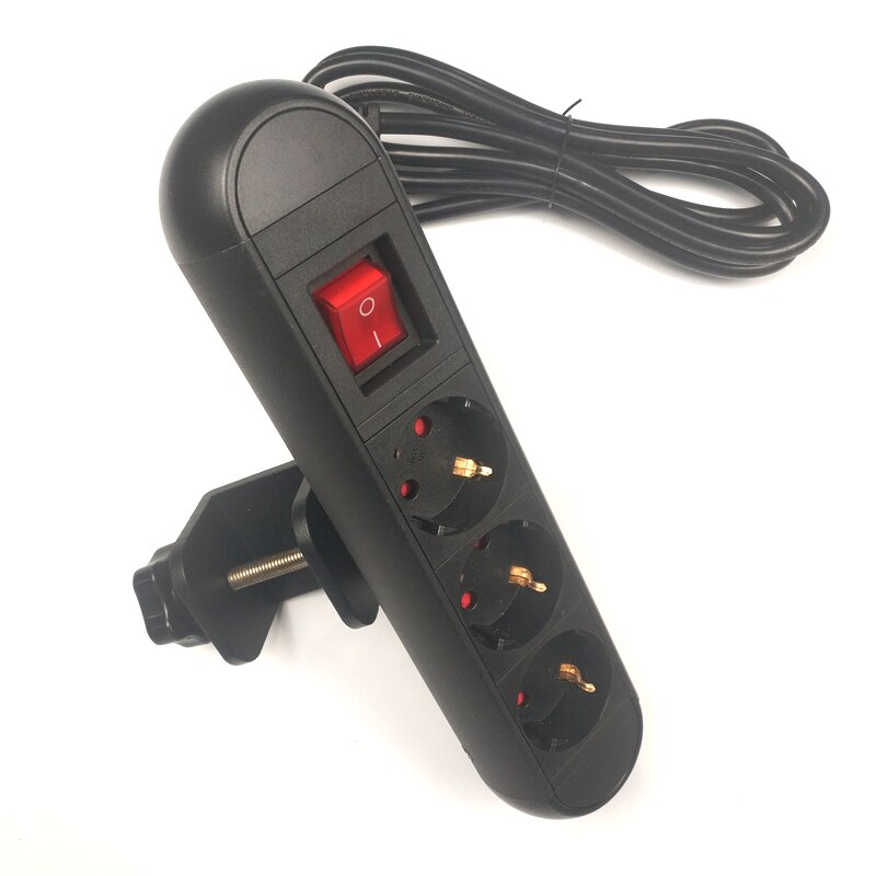 3 Outlet Oval Table clamp Socket Office Desktop Co... – Grandado