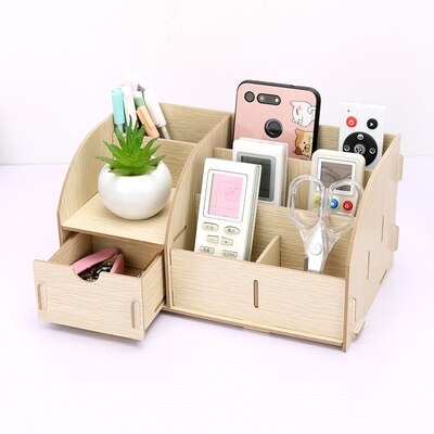 DIY Wood Desk Stationery Holders With Drawer Organ... – Grandado