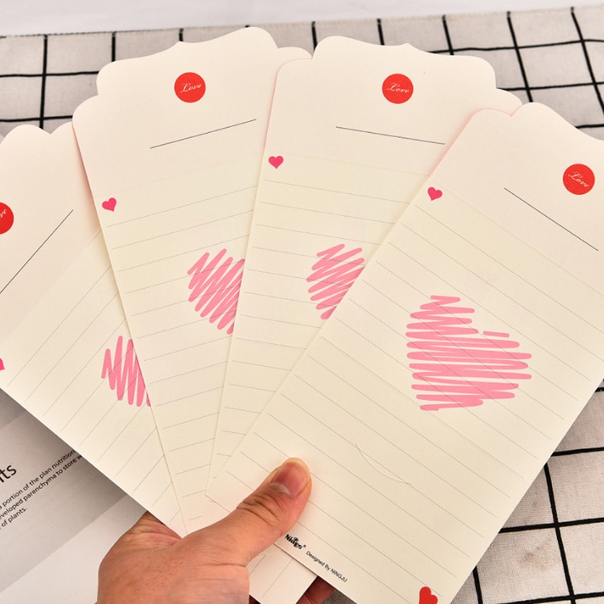 4pcs/pack Lovely Love you Folding Letter Paper DIY... – Grandado