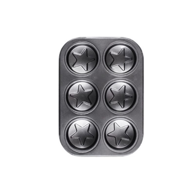 6 Holte Ster Hart Cupcake Mold Cake Muffin Pannen ... – Vicedeal