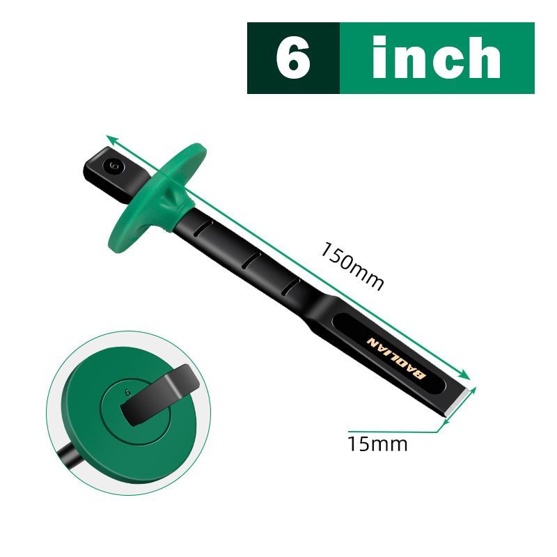 Heavy-duty Flat Chisel with Hand Guard 6/8/10/12 i... – Grandado