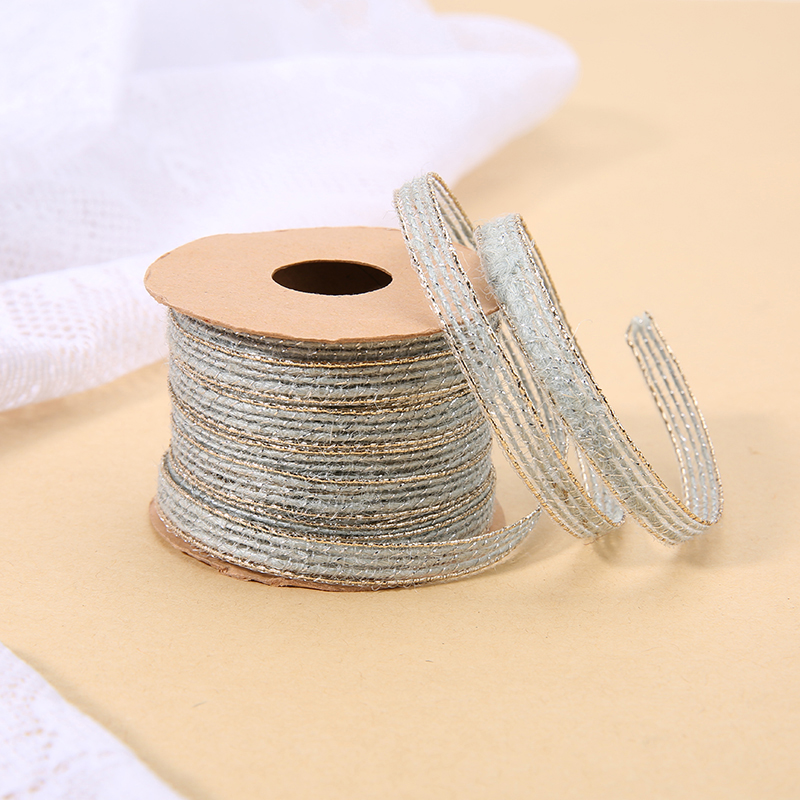 10 M/rollo de cinta de arpillera de yute Vintage c... – Grandado
