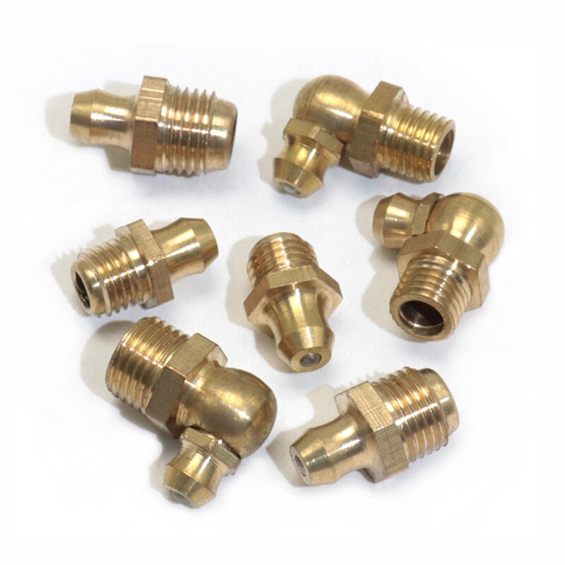 Boerry 140 stücke Messing Zerk Fett Nippel Fitting... – Grandado