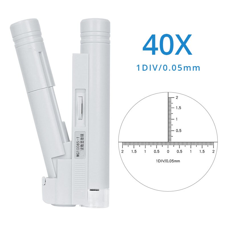 40 80 100 150X Pocket Mini Microscope Illuminated ... – Vicedeal