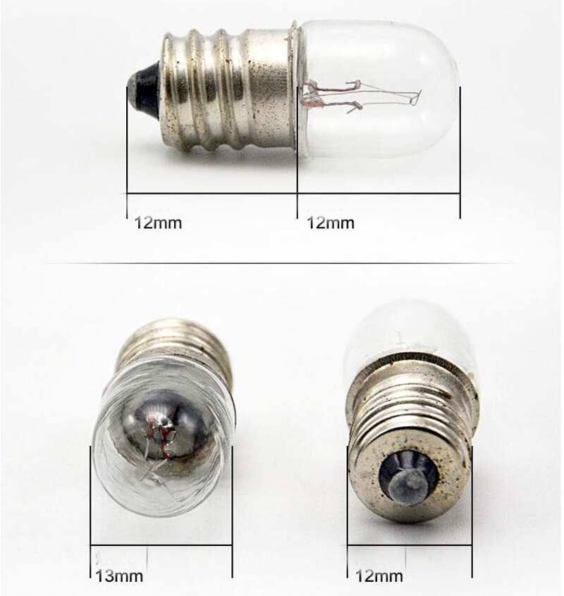 E12 Indicator Light Bulb 18V 24V 28V 0.11A 30V 2W ... – Grandado