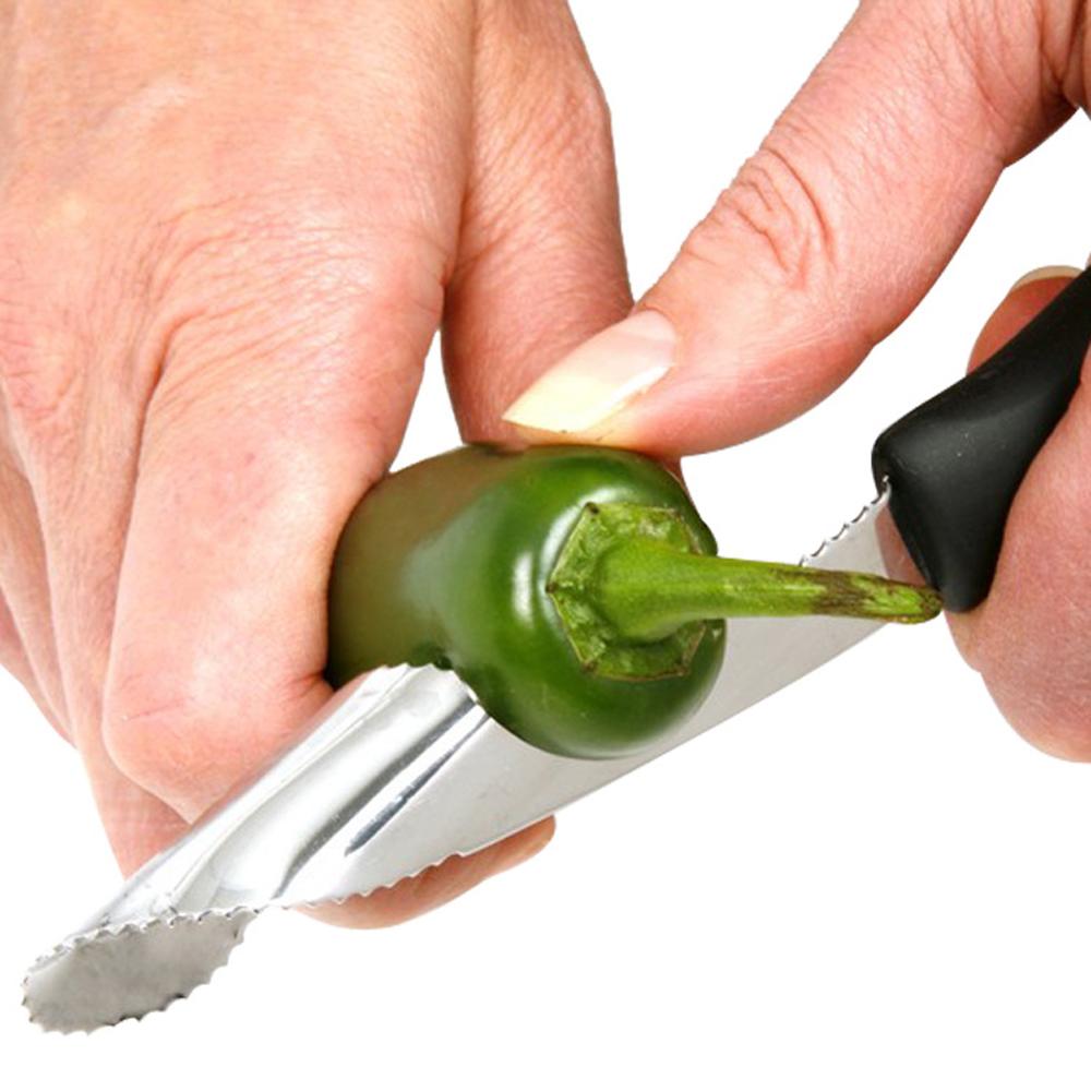 Jalapeno Peper Corer Rvs Peper Chili Corer Remover... – Grandado