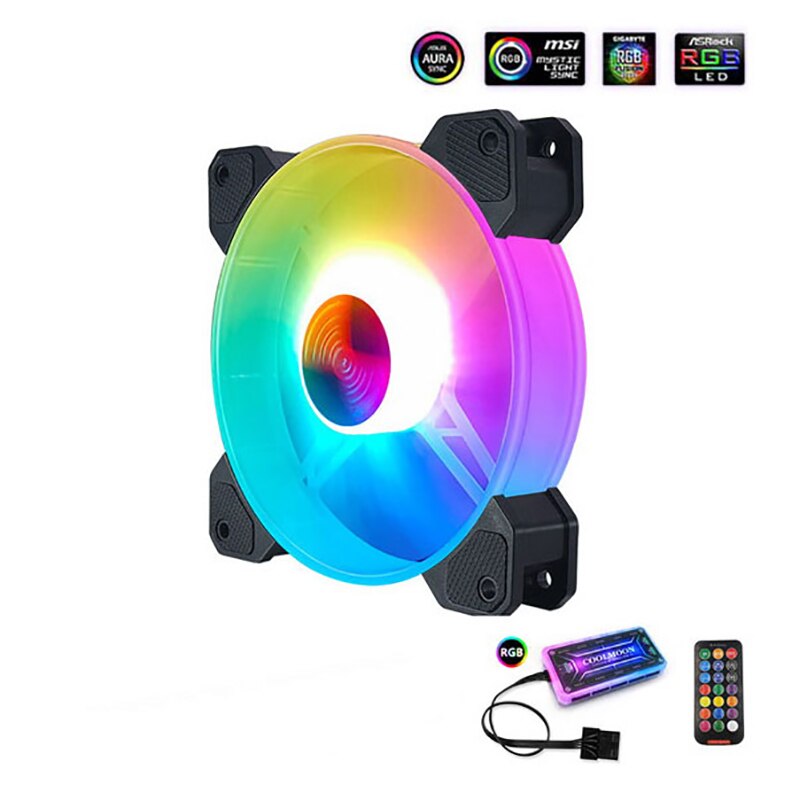Computer Case Fan RGB Fans Adjustable Colorful Lam... – Grandado