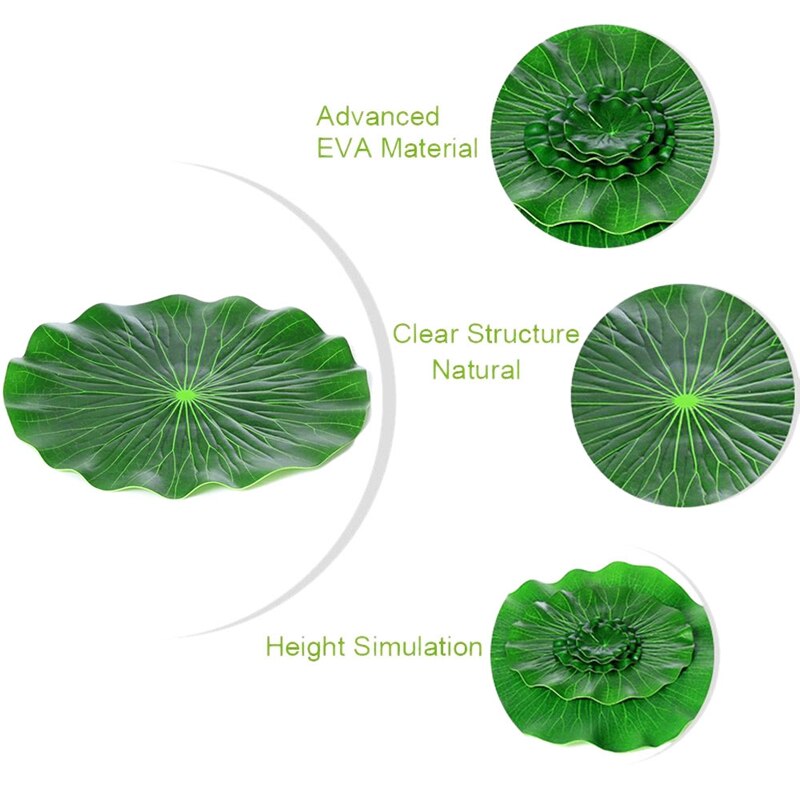 Artificially Made Simulation Floating Lotus Leaf L... – Vicedeal