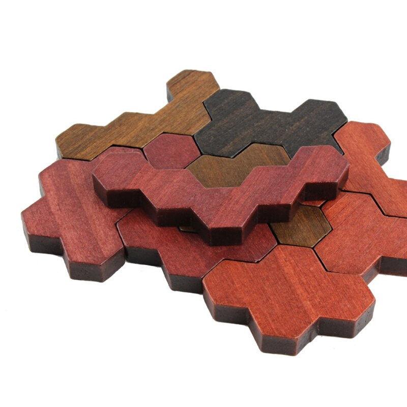 Coogam Wooden Hexagon Puzzle for Kids Adult - Hone... – Vicedeal