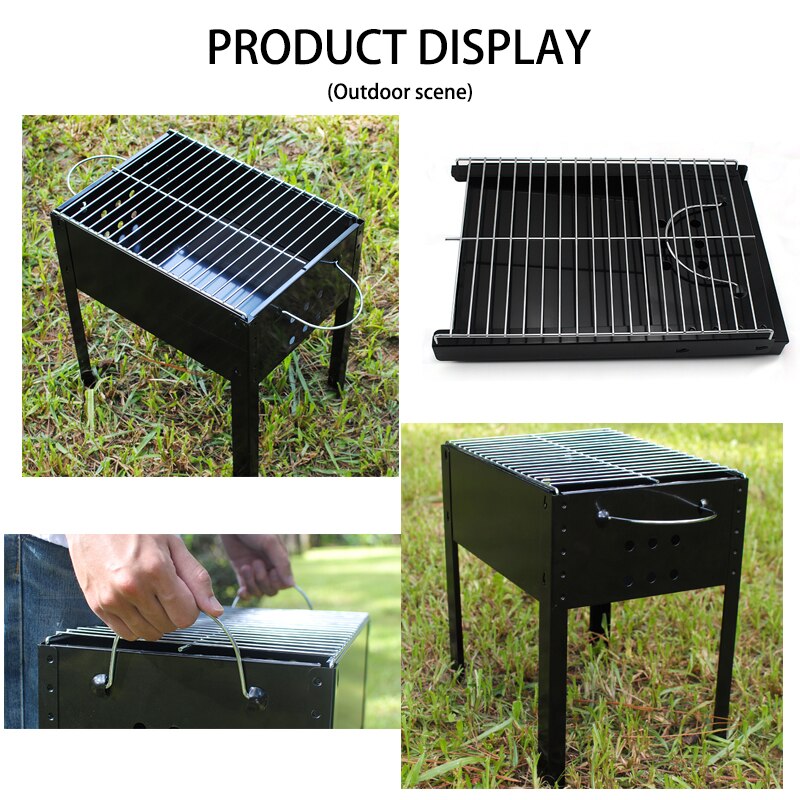 Haide®-Black BBQ Garden Camping Portable Assembled... – Vicedeal