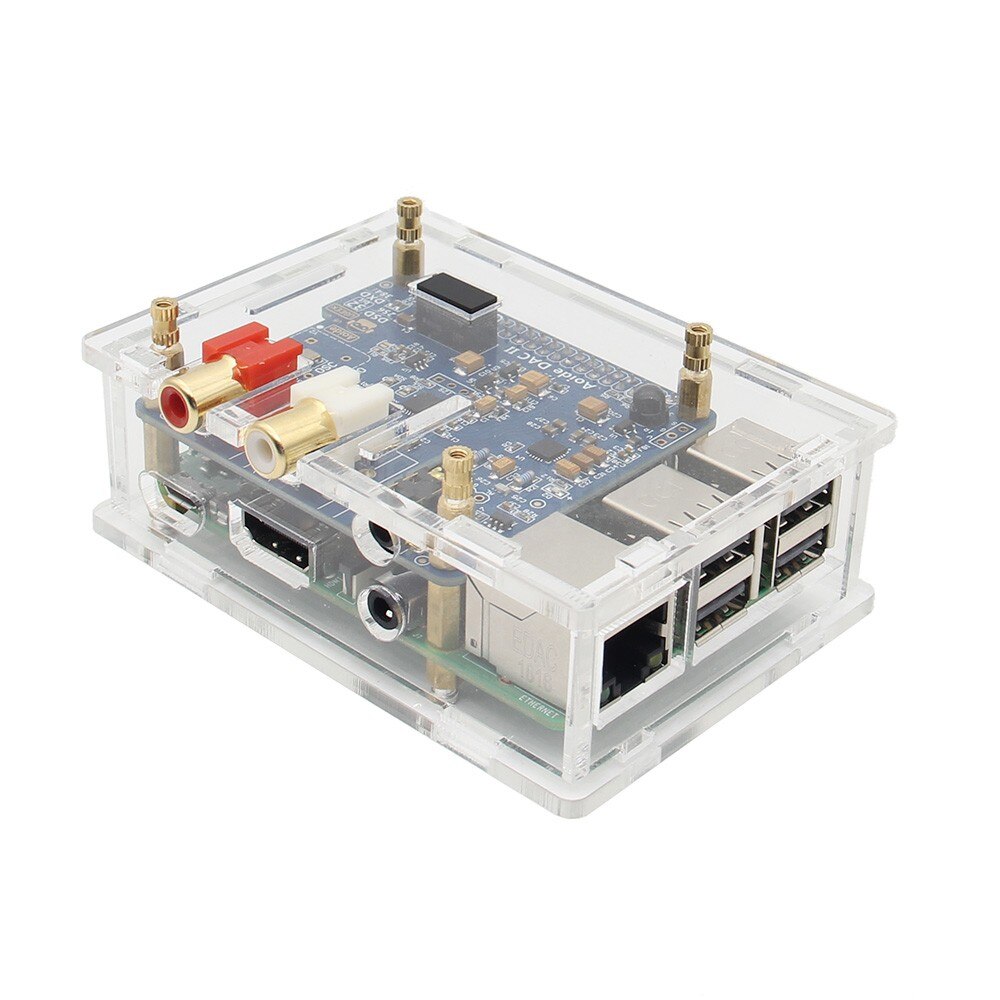 Acryl Case voor Raspberry Pi 3 Model B +/3B en DAC... – Vicedeal