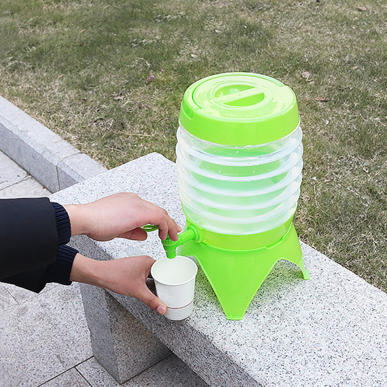 3.5L Car Water Bucket Outdoor Folding Bucket Water... – Grandado