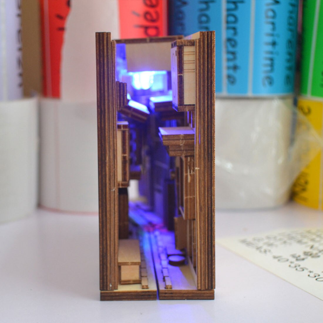 Gade bageste bane reol diy træ monteret model bogr... – Vicedeal