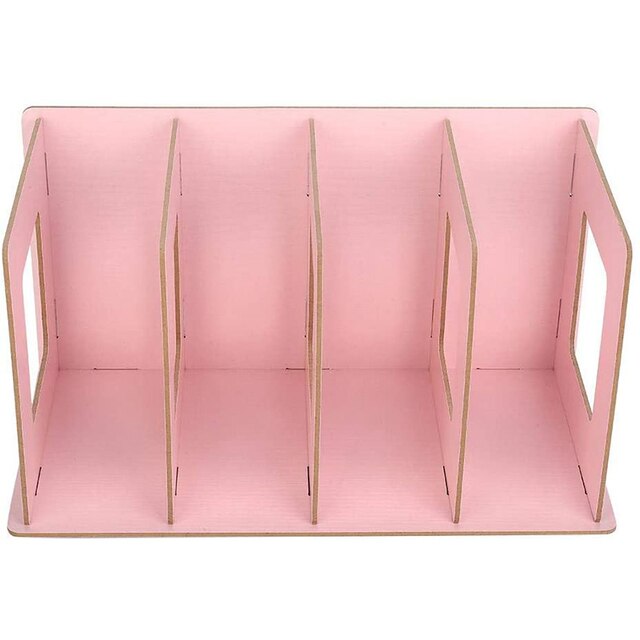 Book Rack, Wooden DIY Desktop Bookshelf Rack Books... – Vicedeal