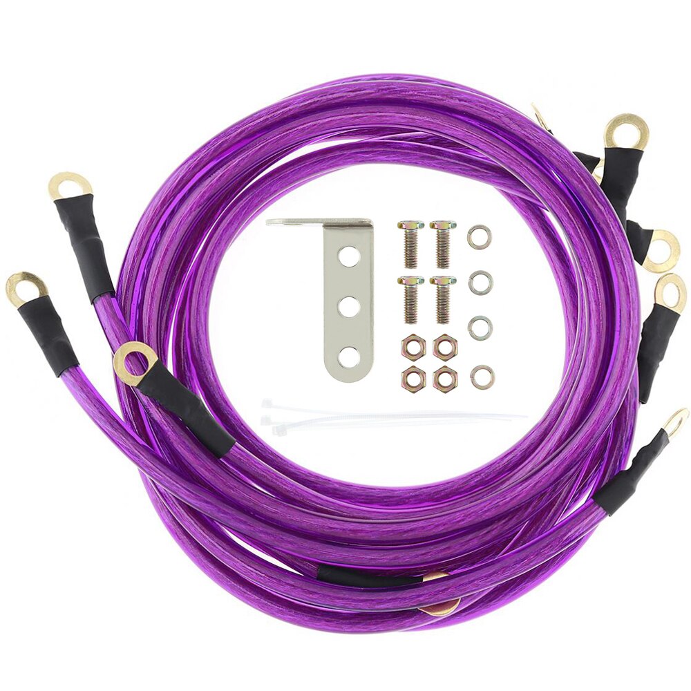 5PCS Purple Universal 5-Point Car High Performance... – Vicedeal