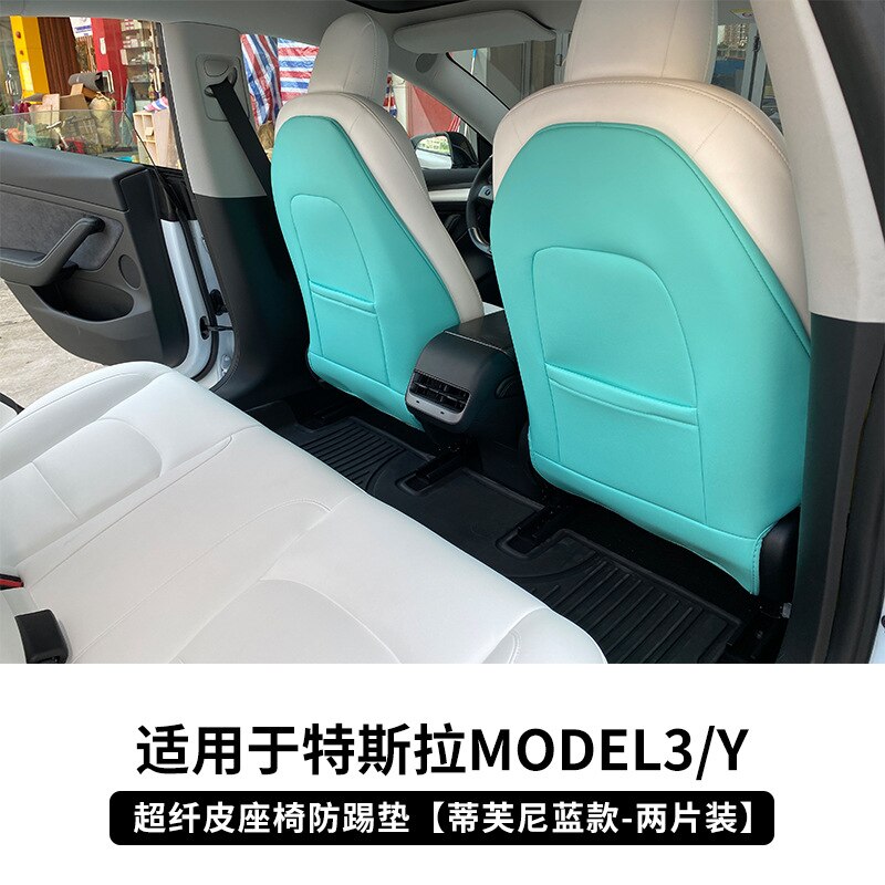 2PCS For Tesla Model 3 Model Y Car Anti Kick Mat B... – Vicedeal