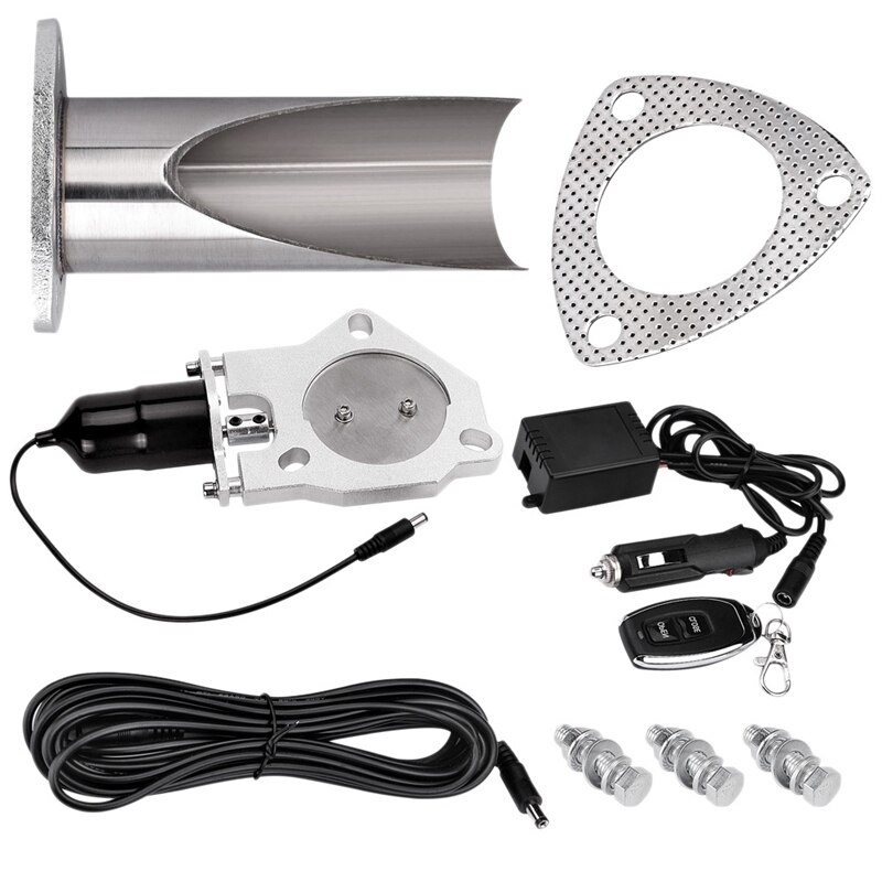 3 Inch Electric Stainless Exhaust Cutout with Remo... – Grandado