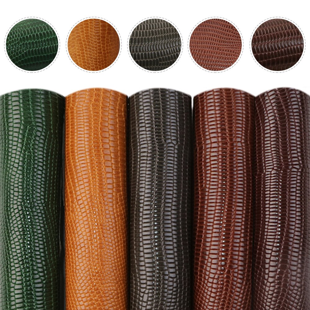 5Pcs 15*21cm A5 Plain Color Bump Texture Faux Leat... – Grandado