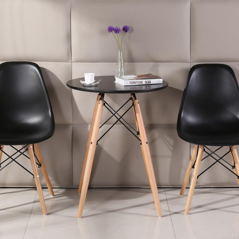 Tavolo da pranzo rotondo con gamba in faggio Home ... – Grandado