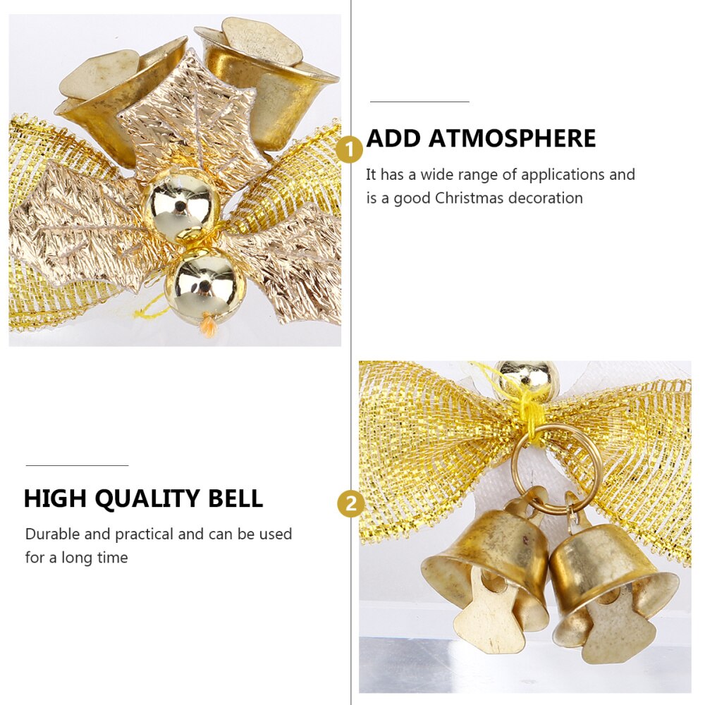 6pcs Christmas Fabric Bows Mini Christmas Tree Bow... – Grandado