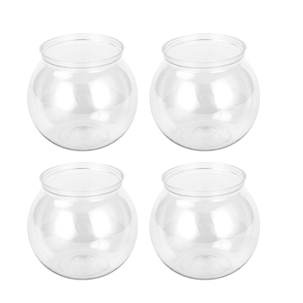 4Pcs Household Goldfish Bowls Transparent Fish Bow... – Grandado