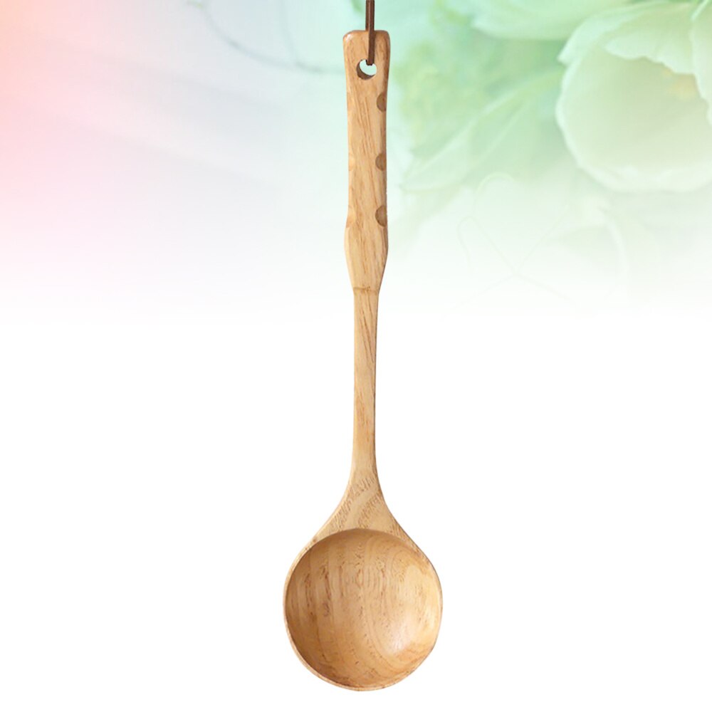 Wood Hanging Water Soup Ladle Multi-Purpose Round ... – Vicedeal