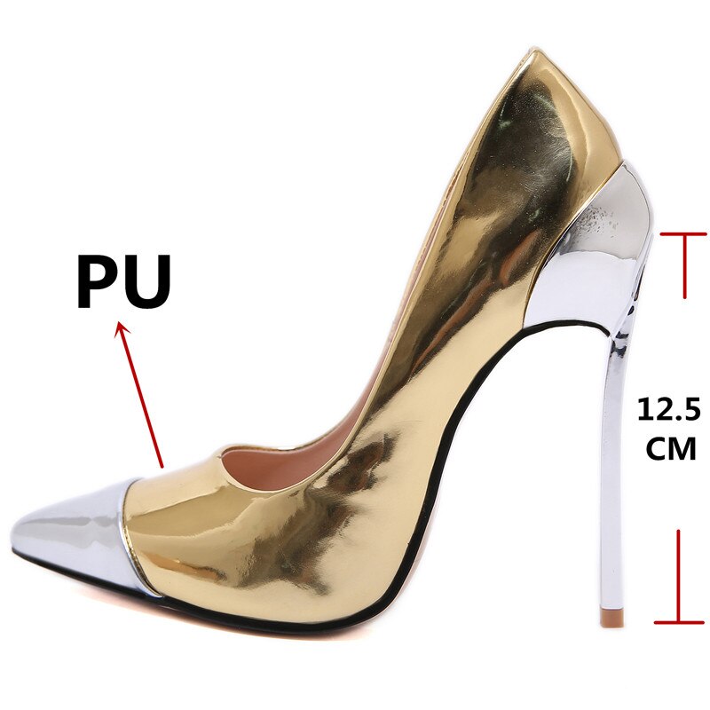 FEDONAS Spitz Pumpen Frauen Dünne Flach Super High... – Vicedeal