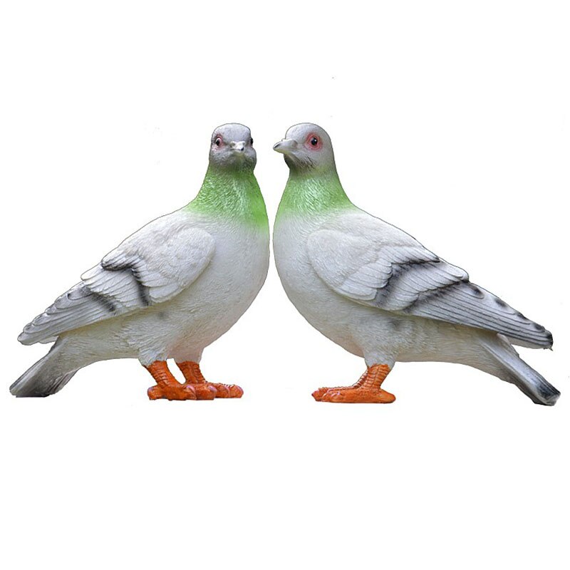 2 pcs High imitation outdoor garden pigeon statue,... – Grandado