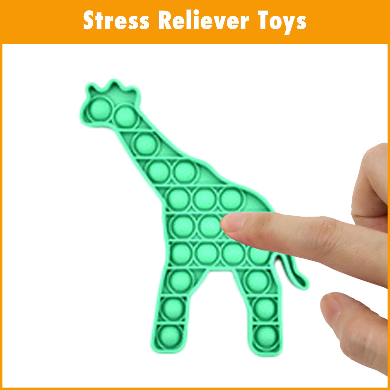 Cute Silicone Push Popping Bubble Sensory Toy Stre... – Grandado