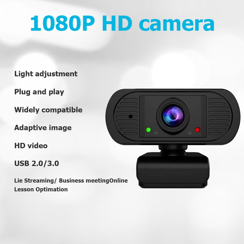 1080P HD Webcam with Microphone USB Web Camera Hig... – Grandado