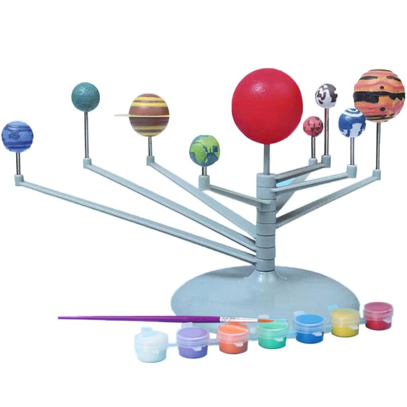 21cm DIY 3D Simulation Model Solar System Nine Pla... – Grandado