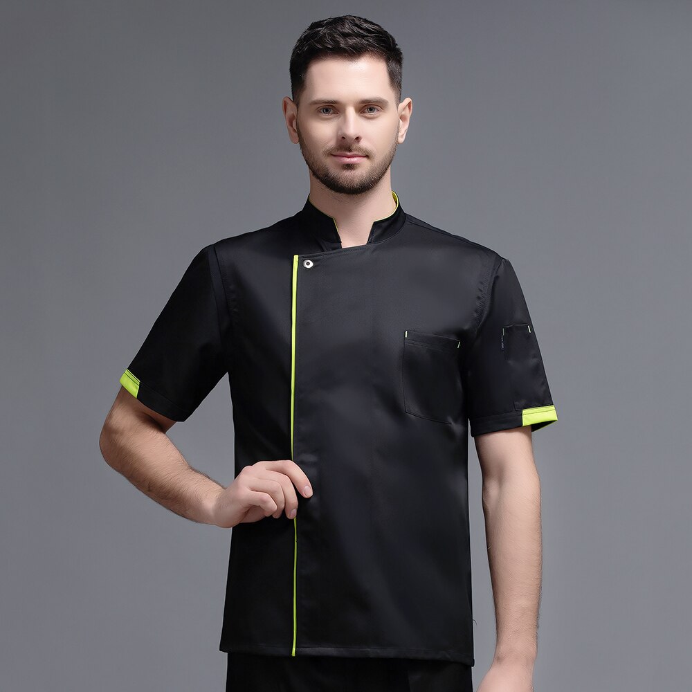 Summer Chef Unisex Jacket Embroidered Breathable F... – Vicedeal