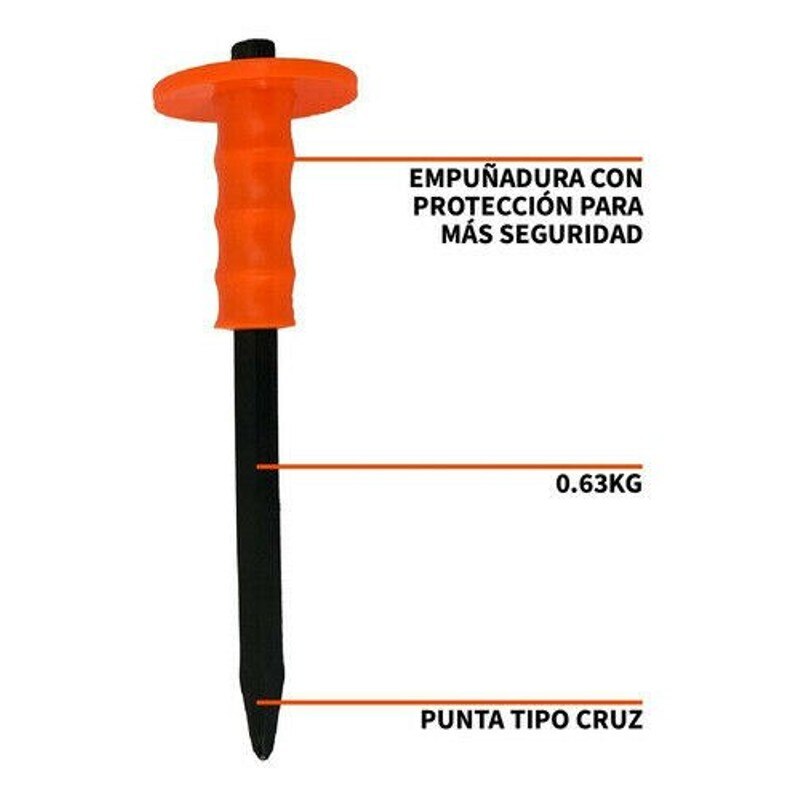 Cincel con protección, herramienta de mango de fer... – Grandado
