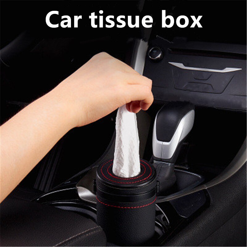1 Pcs Auto Tissue Box Algemene Auto Ronde Papier B... – Grandado