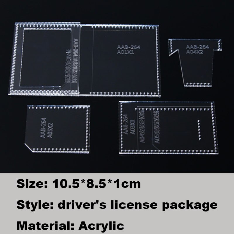 1 Set Acrylic Card package Leather Template Home H... – Grandado